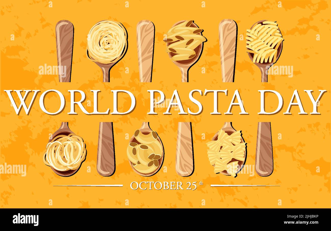 World Pasta Day Banner Design illustration Stock Vector Image & Art - Alamy