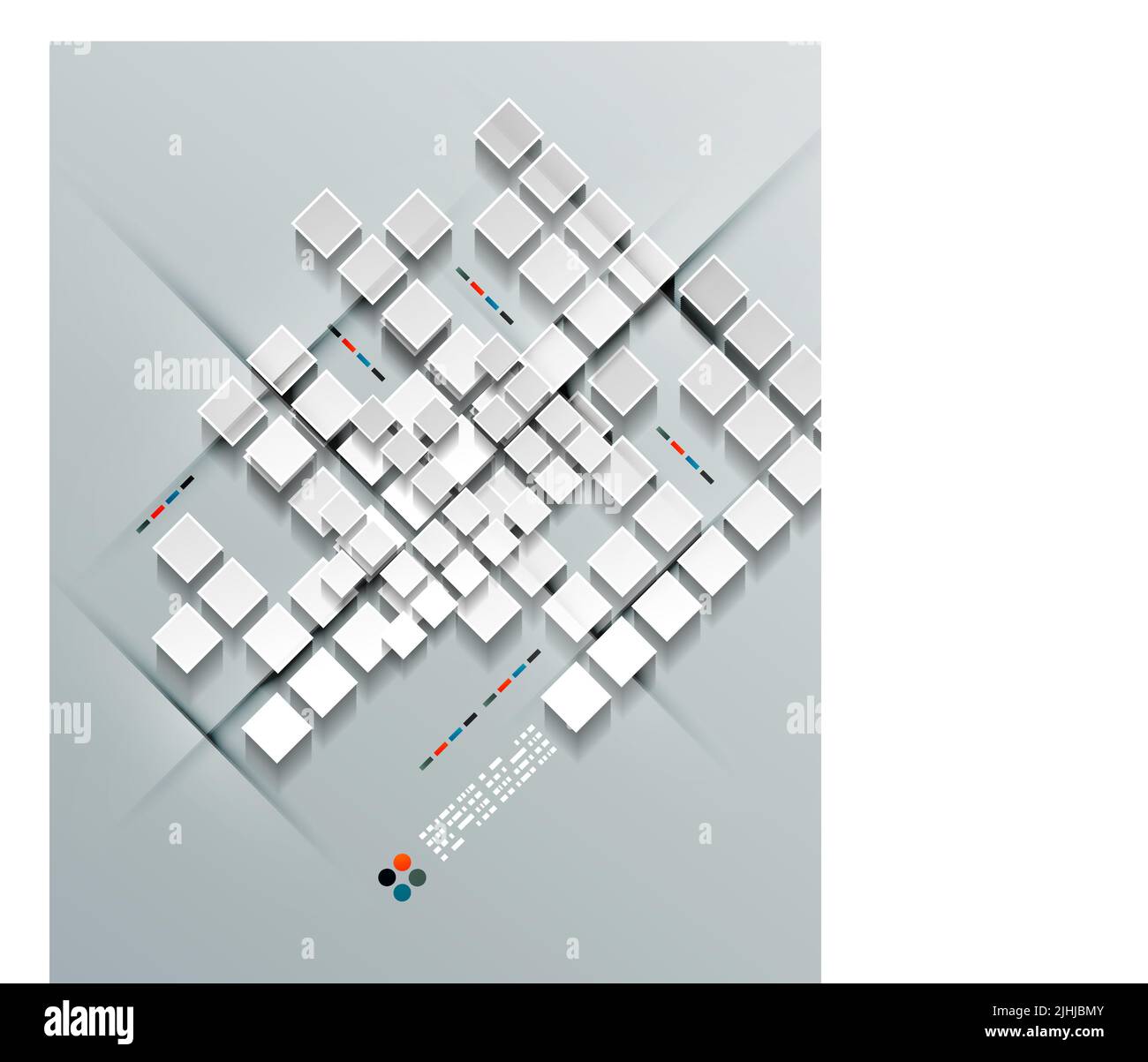 3d paper vector squares design Stock Vector Image & Art - Alamy