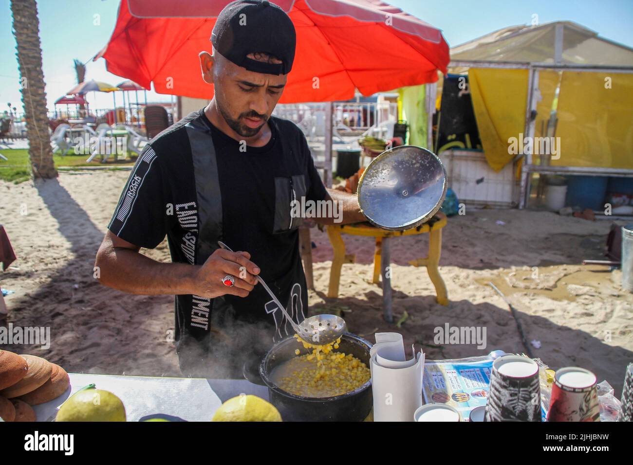 July 18, 2022, Gaza City, Gaza Strip, Palestine: Gaza, Palestine. 18 ...