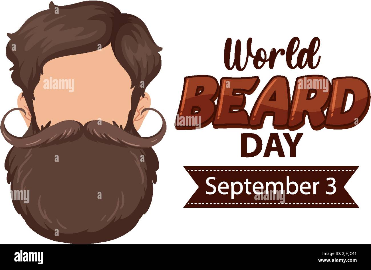 World Beard Day September 3 illustration Stock Vector Image & Art - Alamy