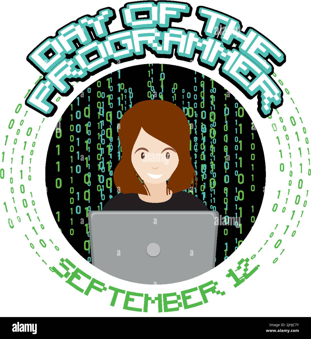 The Day of the Programmer Poster illustration Stock Vector Image & Art ...