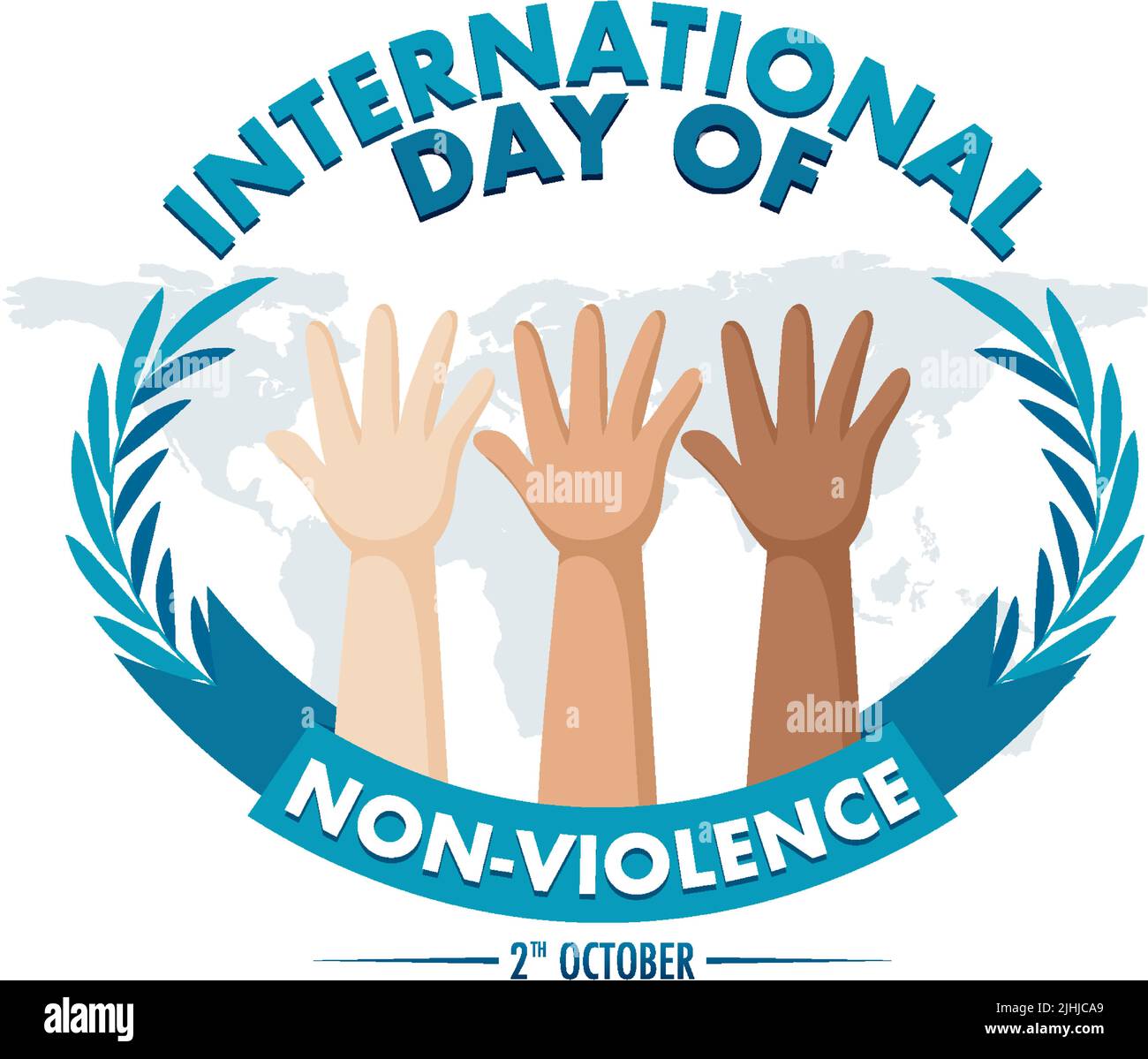 Non violence banner Cut Out Stock Images & Pictures - Alamy