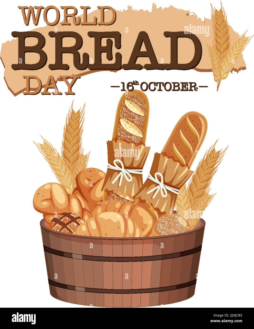 World bread day poster design illustration Stock Vector Image & Art - Alamy
