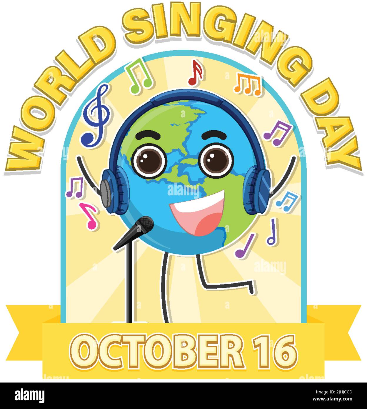 World Singing Day Banner illustration Stock Vector Image & Art - Alamy