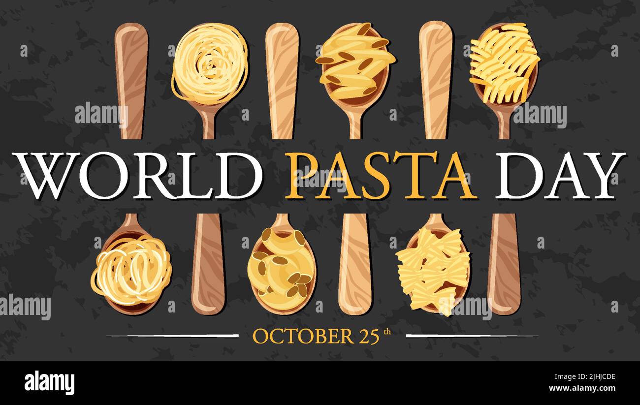 World Pasta Day Banner Design illustration Stock Vector Image & Art - Alamy