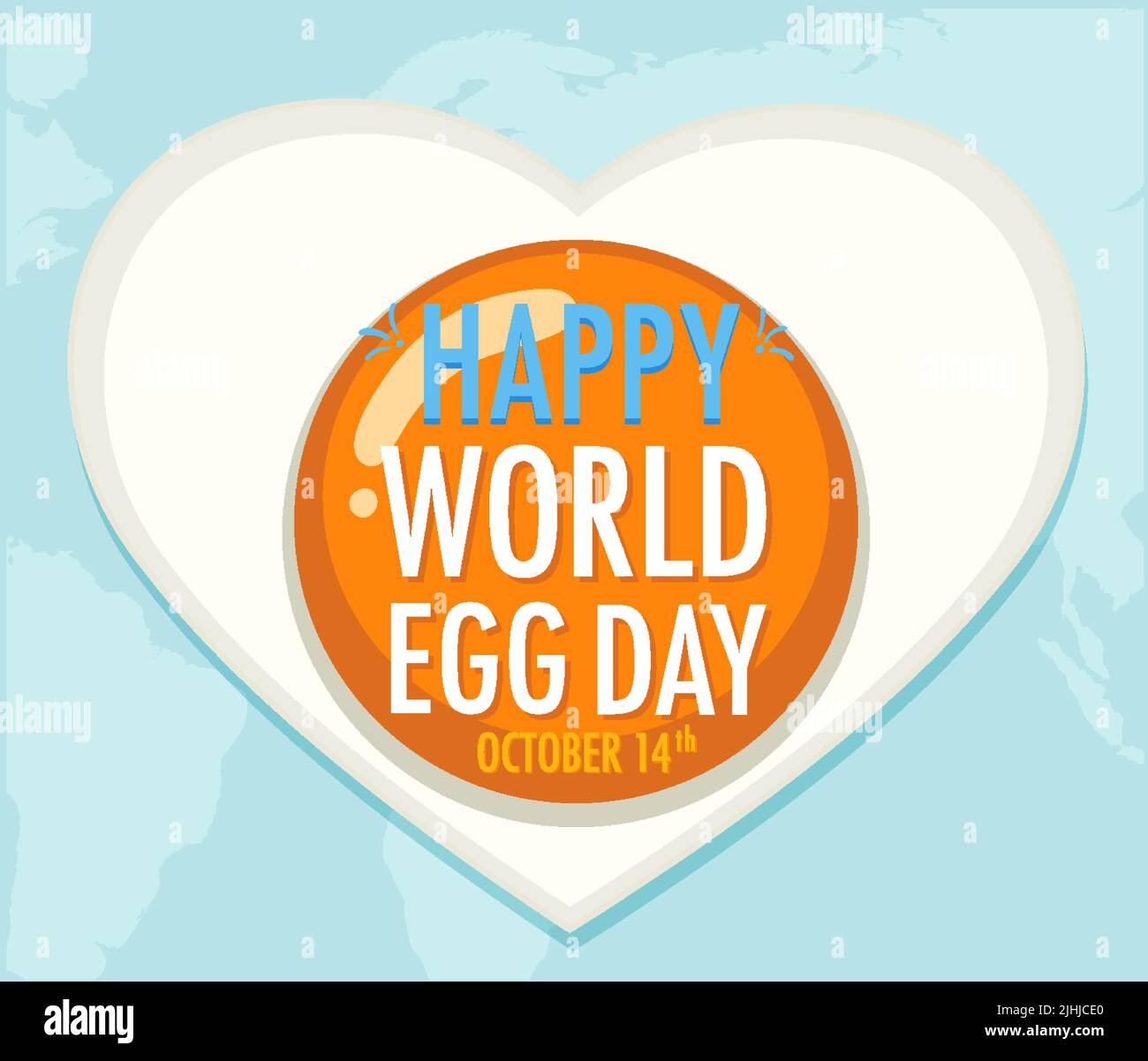 World Egg Day October 14 Banner Design illustration Stock Vector Image ...