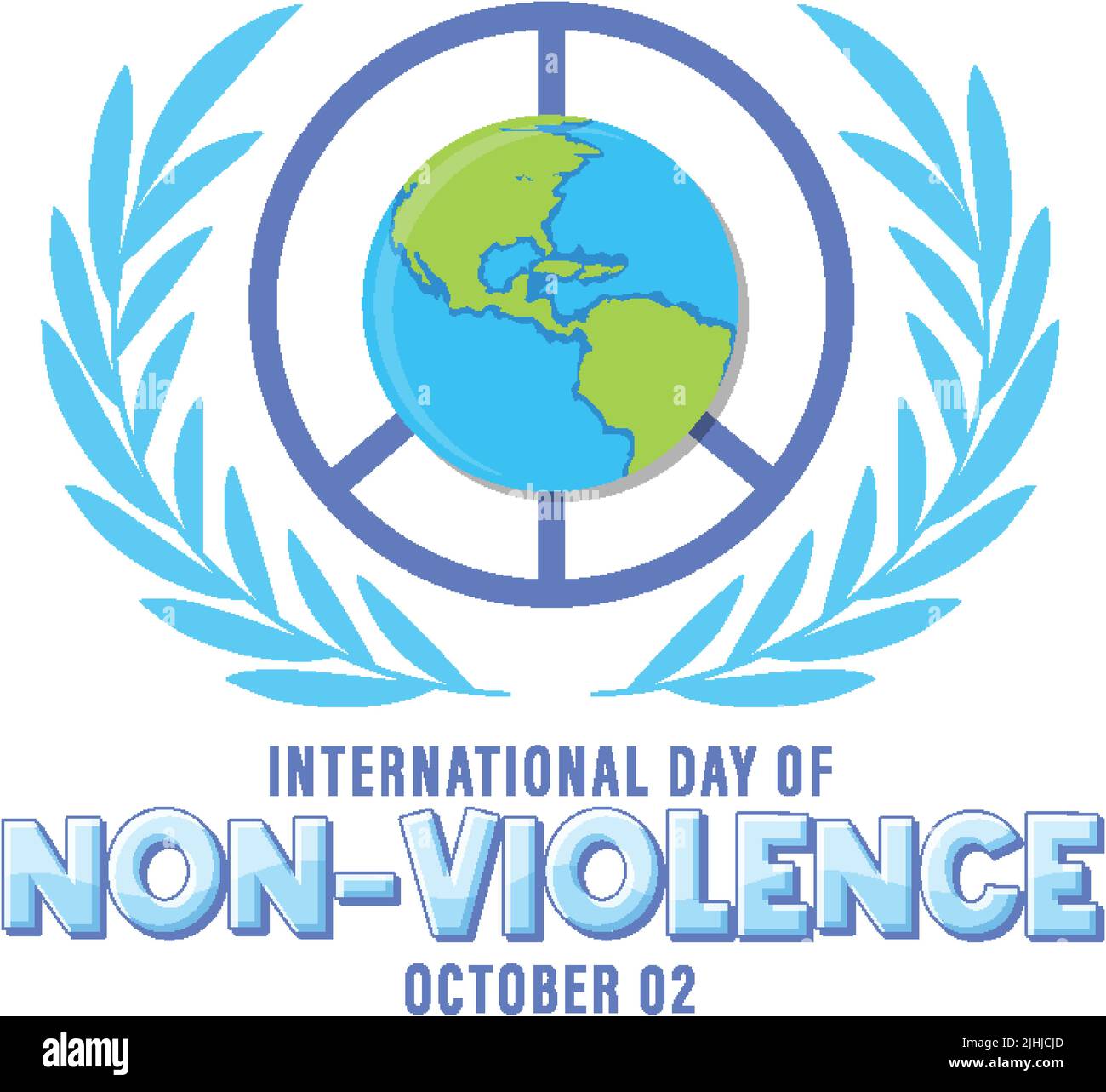 International Day of Non-Violence Poster Design illustration Stock ...