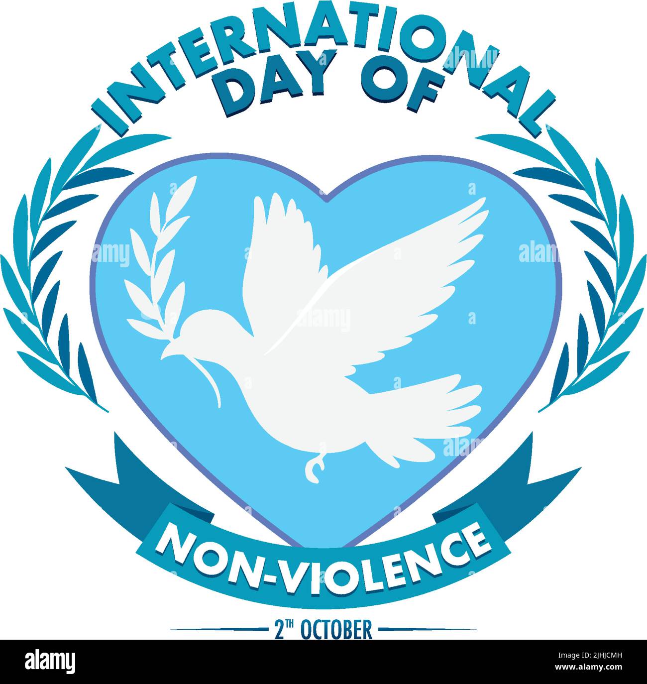 International Day of Non Violence Poster illustration Stock Vector ...