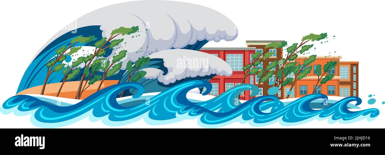Clipart Disastro Naturale Tsunami