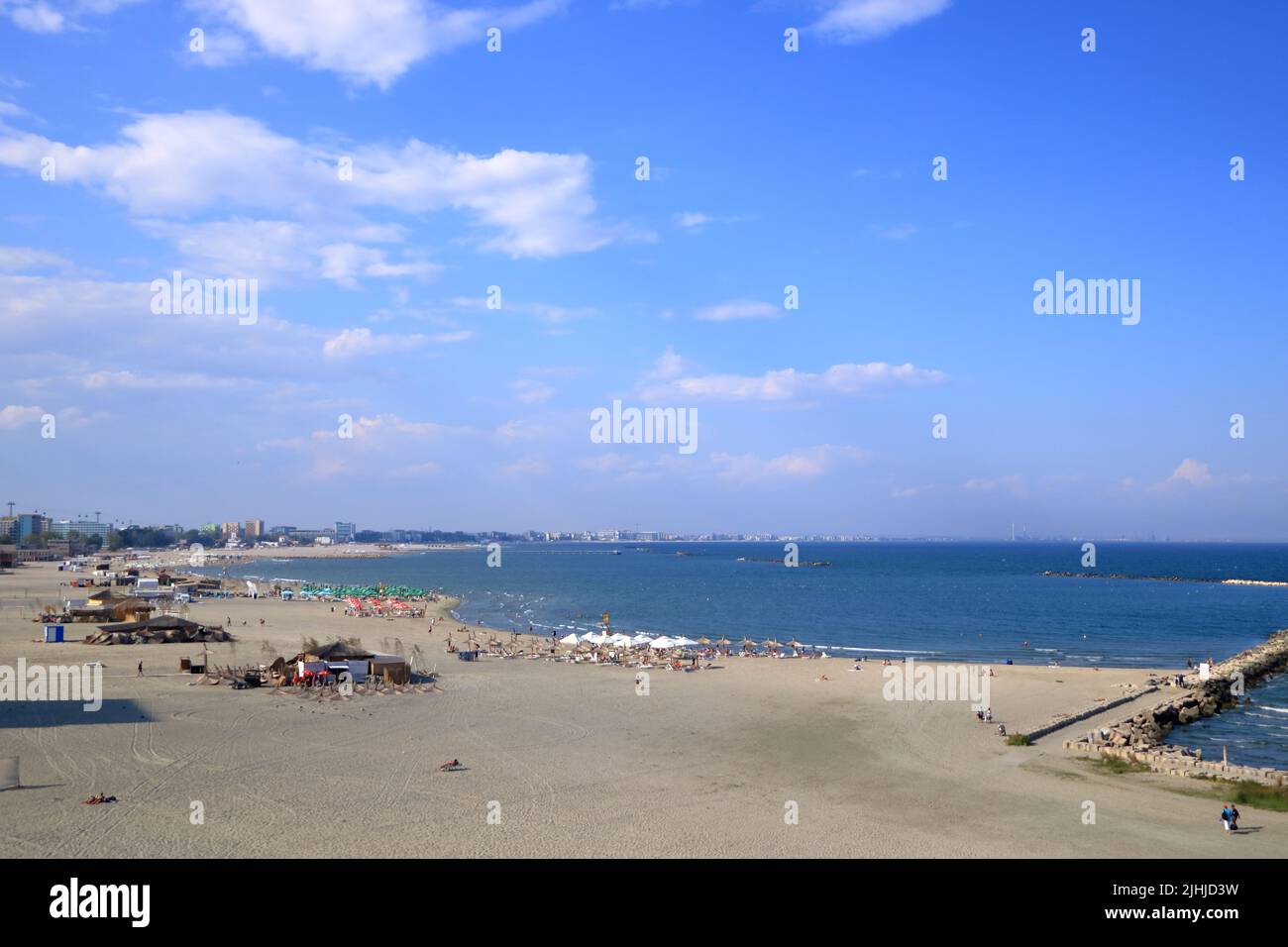 Aerial view of Constanta/Mamaia, popular tourist place and resort on ...