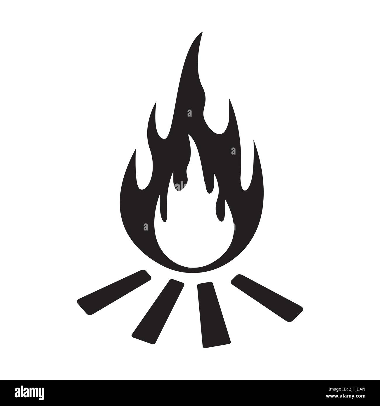 fire icon vector for graphic design, logo, website, social media ...