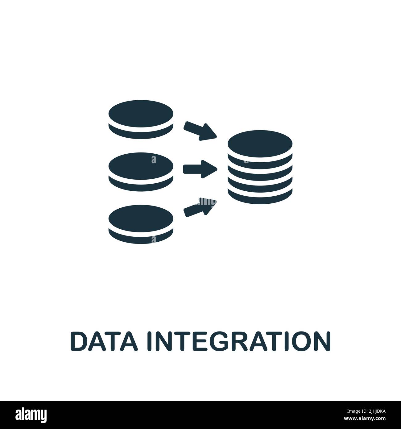 Data Integration icon. Monochrome simple line Data Science icon for ... Data Integration icon. Monochrome simple line Data Science icon for ...