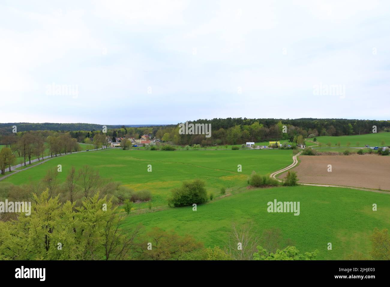 Arial Photo of the landscape in Germany in Joachimsthal, Brandenburg ...