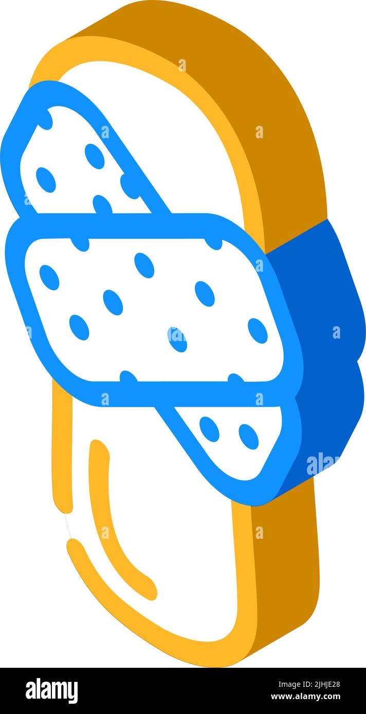 sauna slippers isometric icon vector illustration Stock Vector Image & Art - Alamy