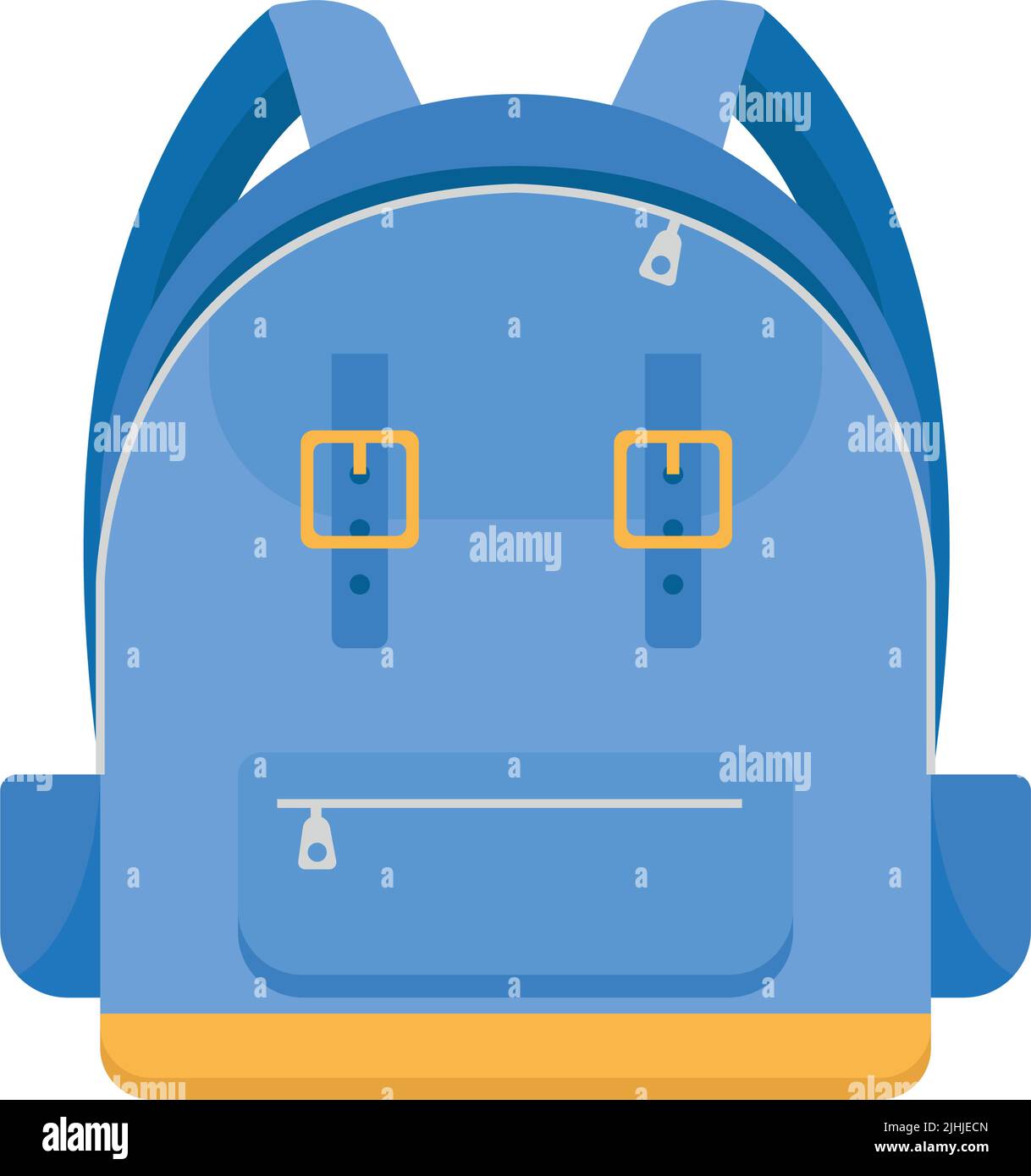 School backpack isolated on white background - Vector illustration ...