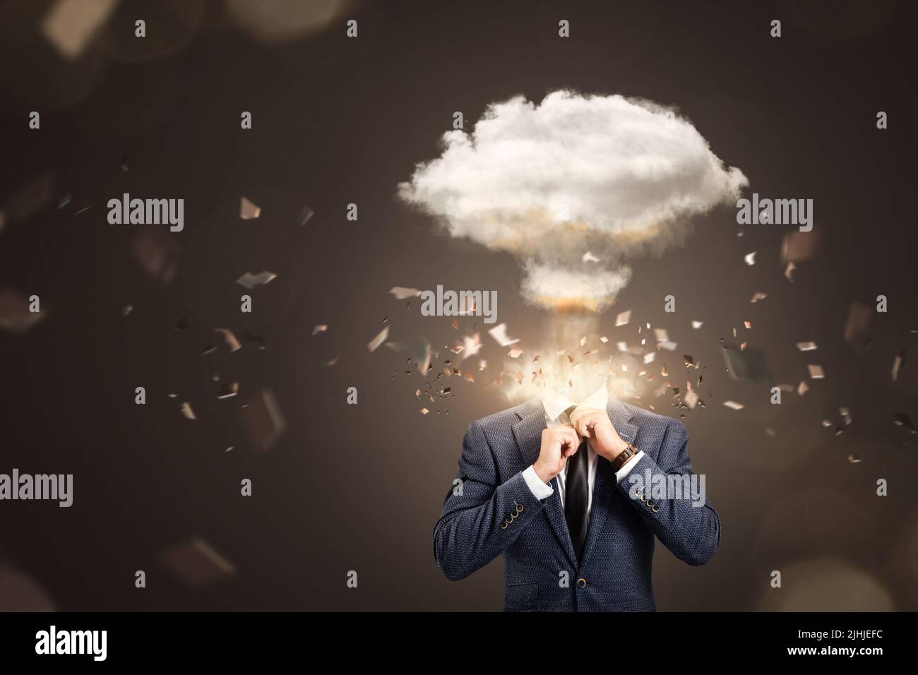 Exploding head hi-res stock photography and images - Alamy