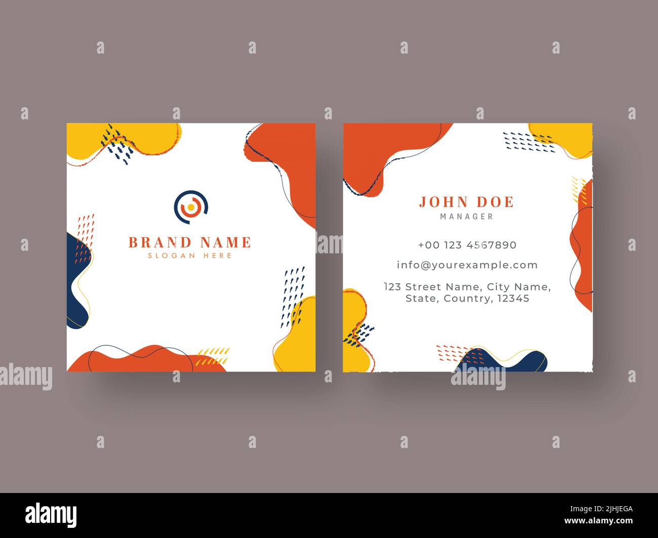 Identity card back side Stock Vector Images - Alamy