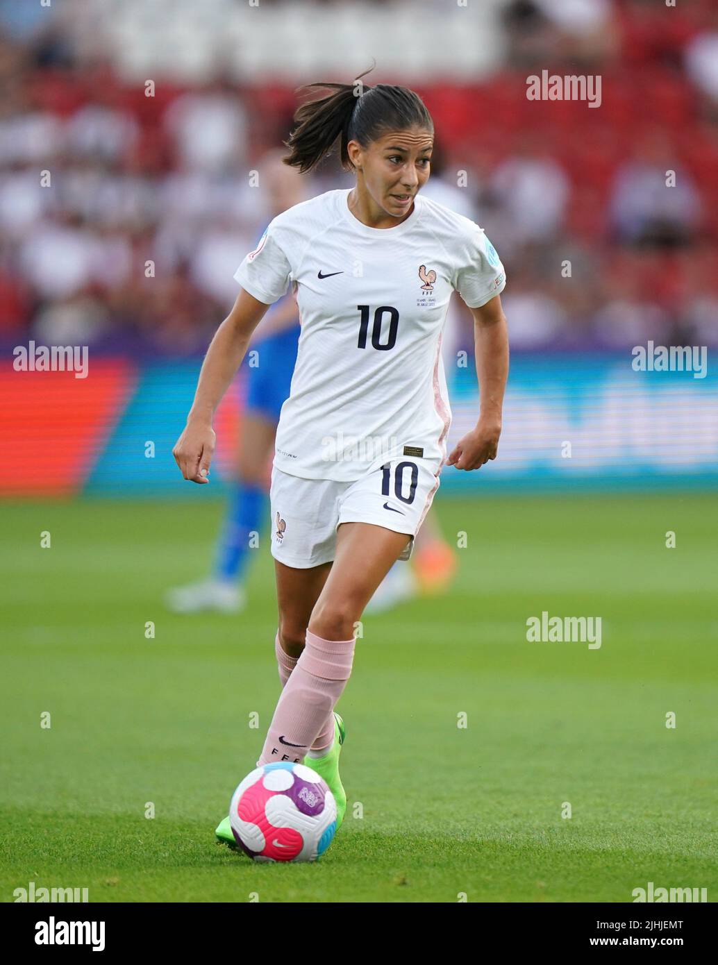 France's Clara Mateo during the UEFA Women's Euro 2022 Group D match at ...