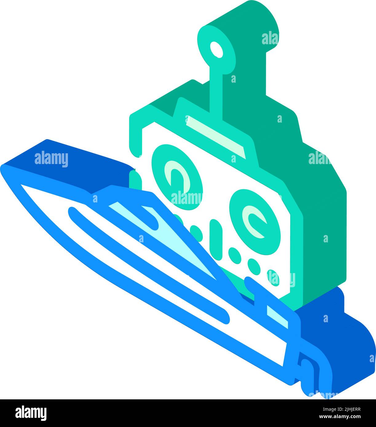 remote control boat racing isometric icon vector illustration Stock ...