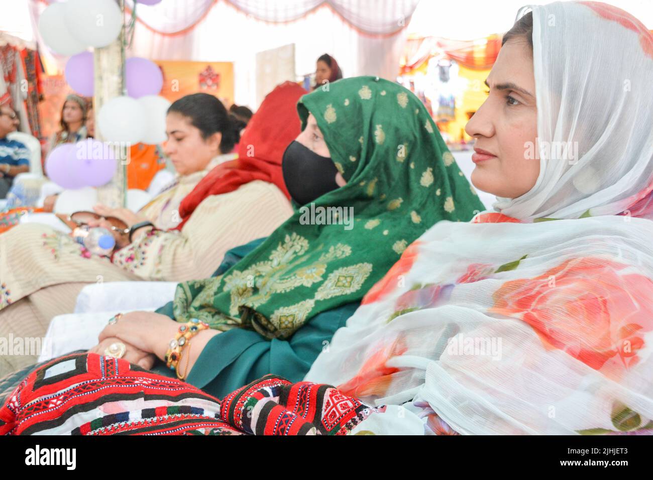 Quetta, Pakistan. JUly 02-03 2022: women entrepreneurs participating in ...