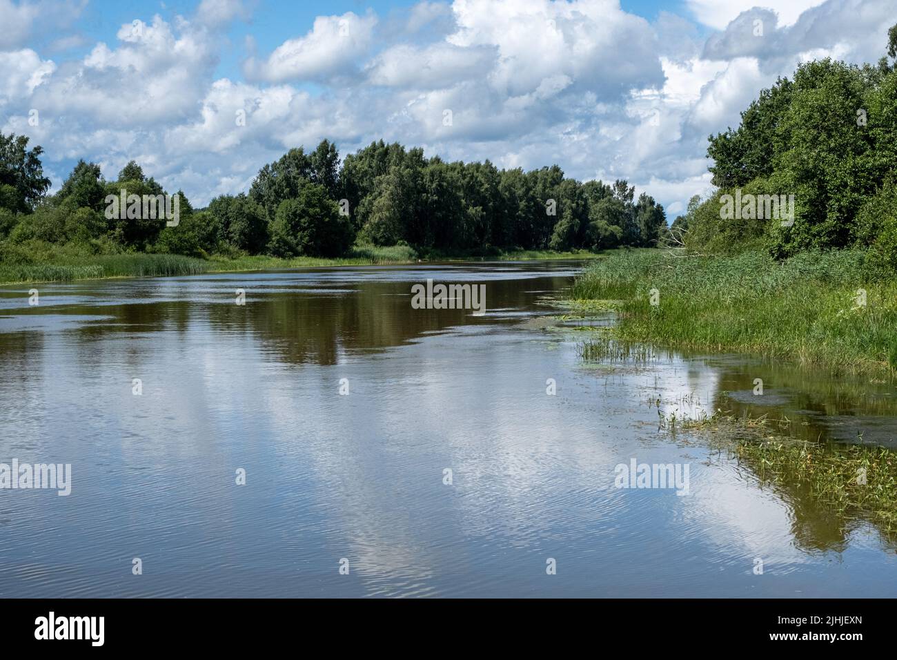 Emajogi, the largest river in Estonia. flows through the second largest ...