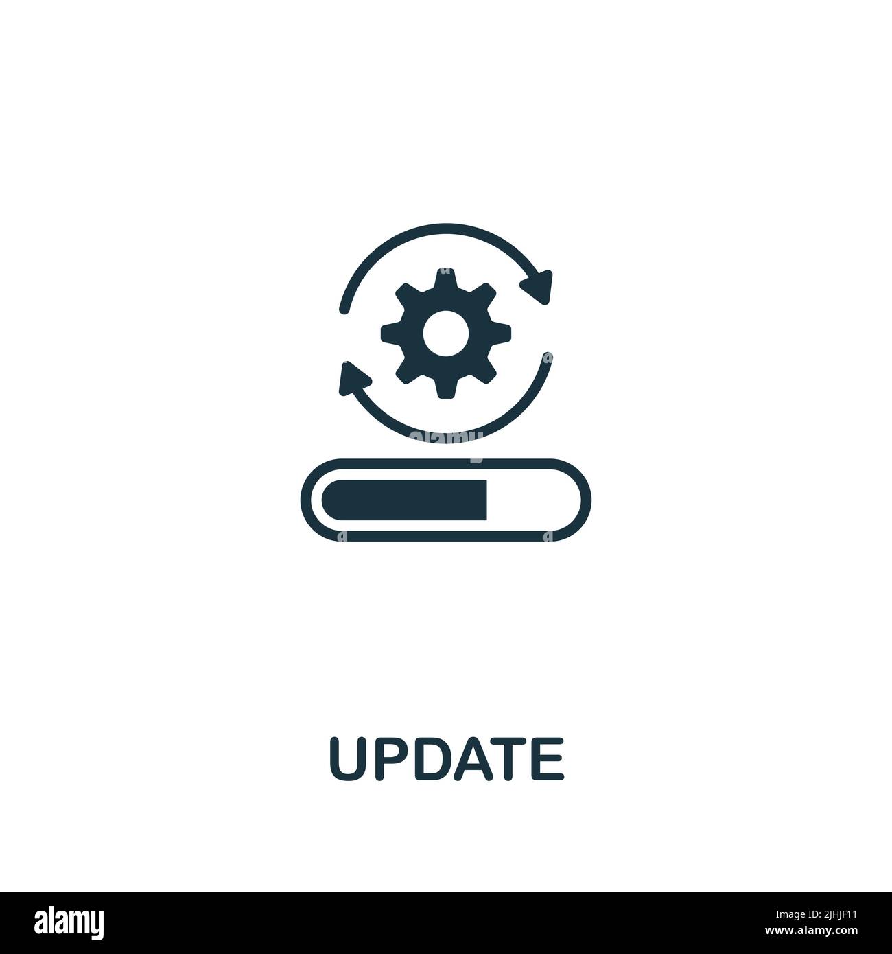 Update icon. Monochrome simple line Data Science icon for templates ... Update icon. Monochrome simple line Data Science icon for templates ...