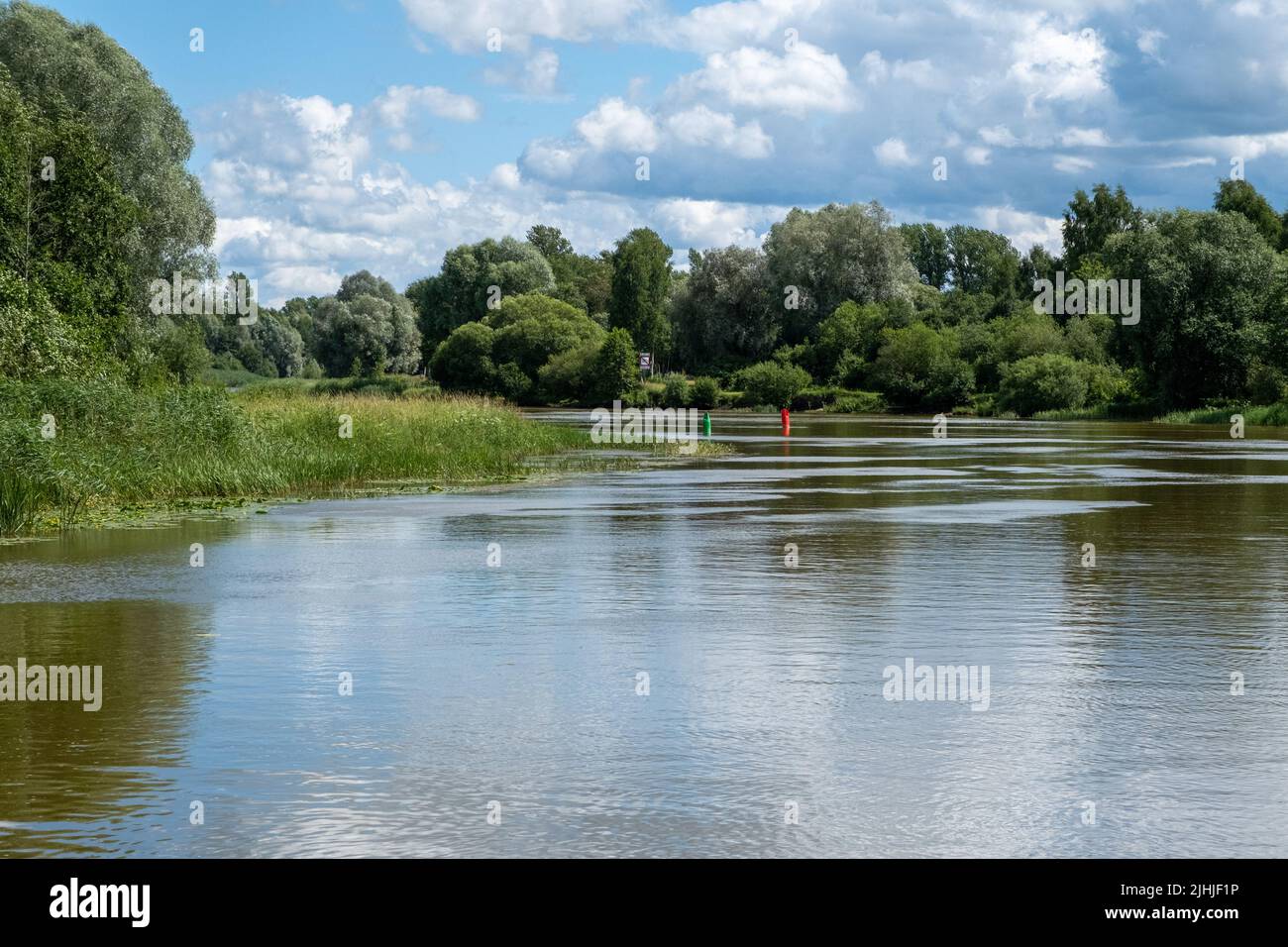 Emajogi, the largest river in Estonia. flows through the second largest ...