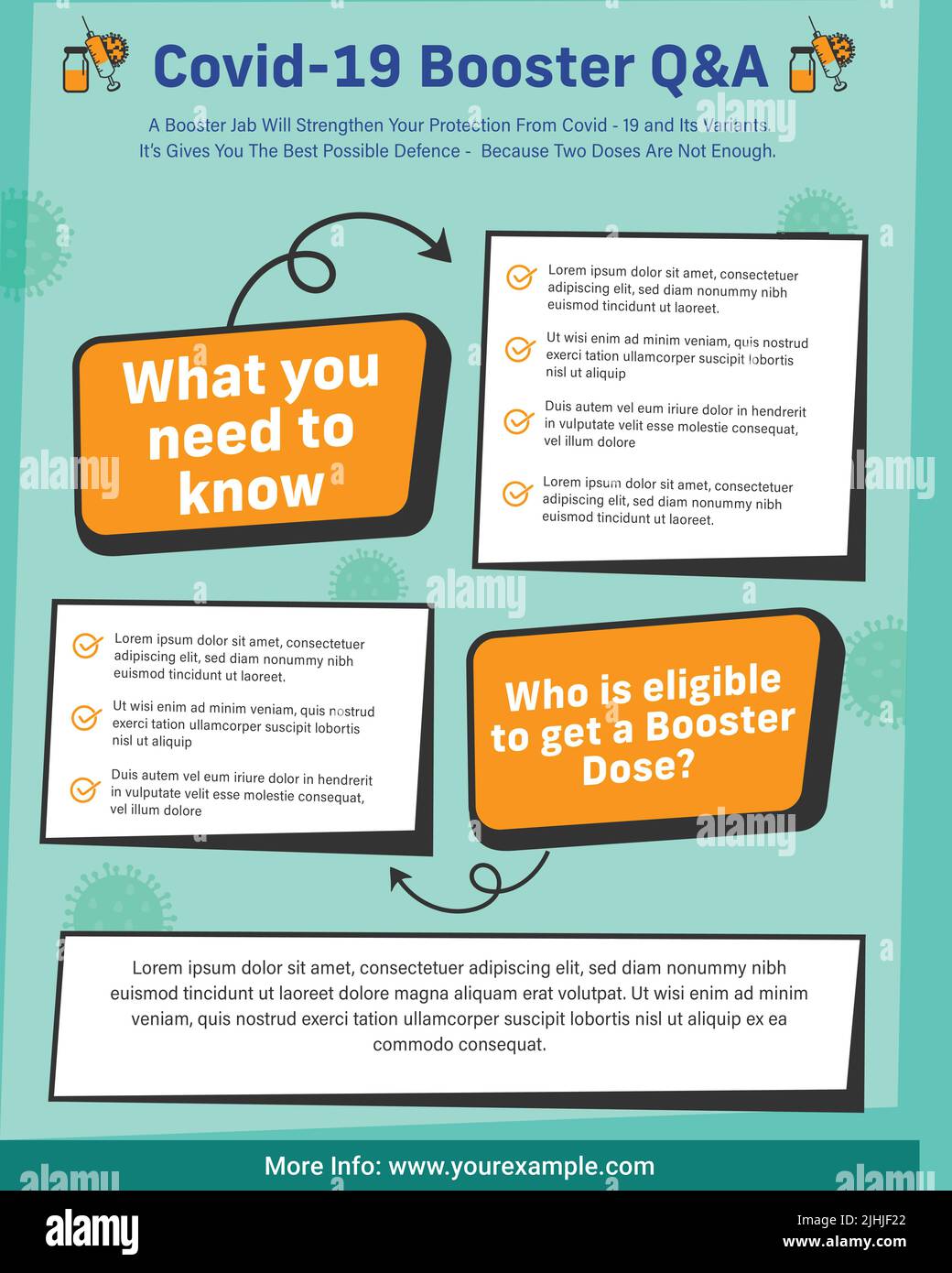 Covid-19 Booster Dose Related Question And Answer Poster Or Template ...