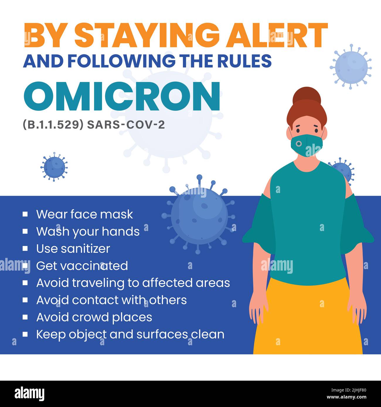 Rules to avoid the spread Stock Vector Images - Alamy