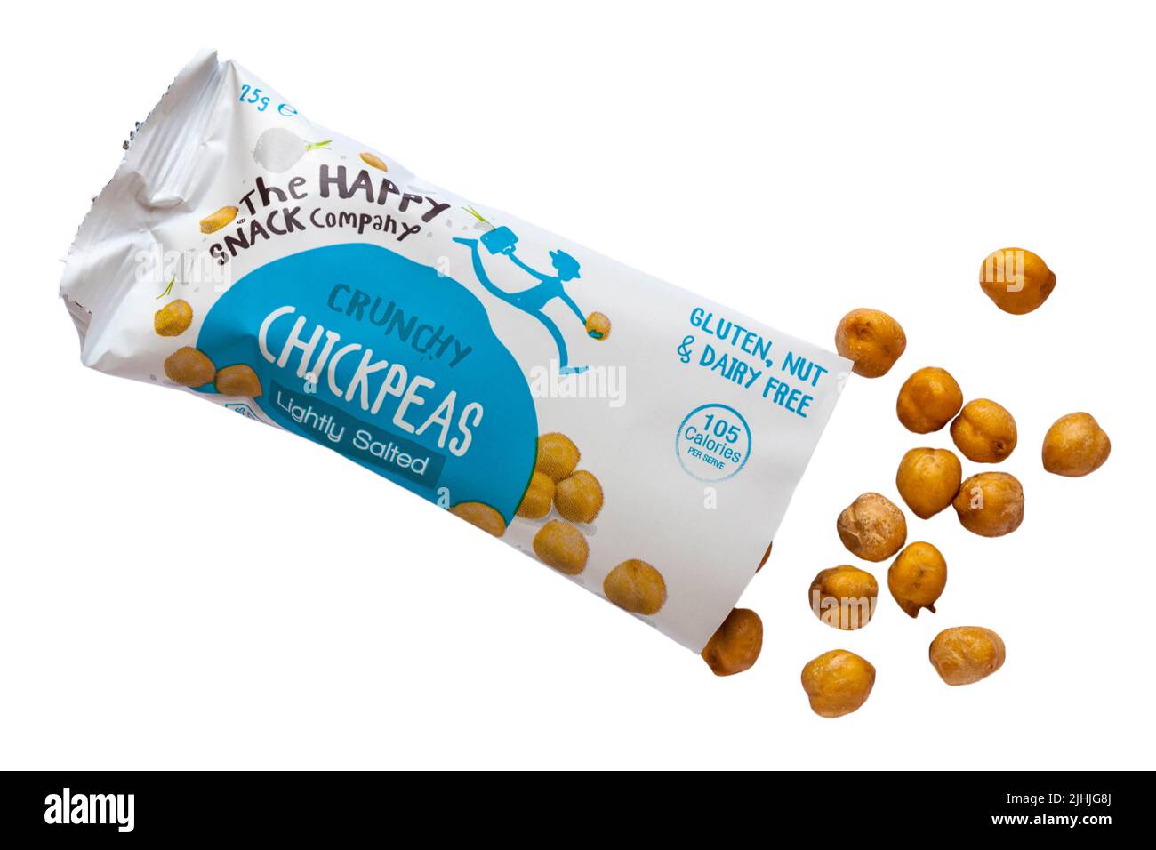 Pack of Crunchy Roasted Chickpeas lightly salted flavour by The Happy ...