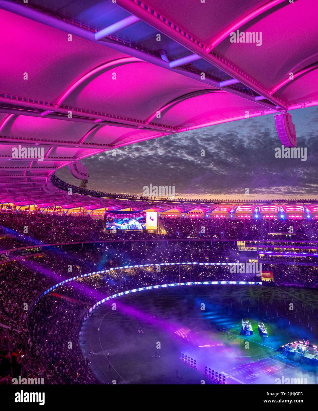 Optus stadium night hi-res stock photography and images - Alamy