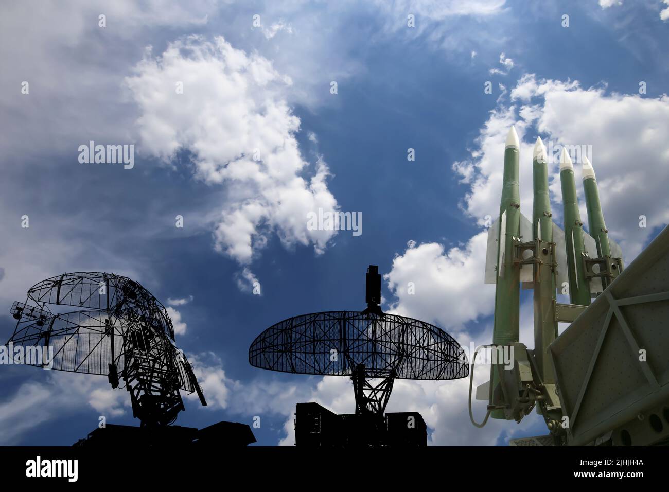 Air defense radars of military mobile anti aircraft systems and modern ...