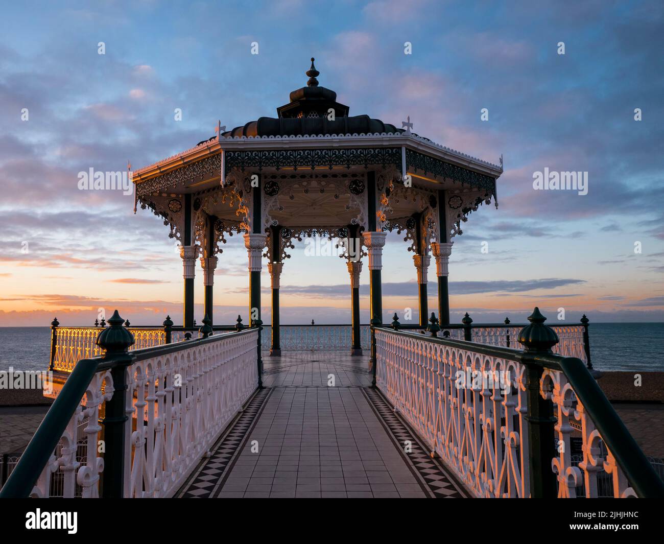 Brighton sea front bandstand Stock Photo - Alamy
