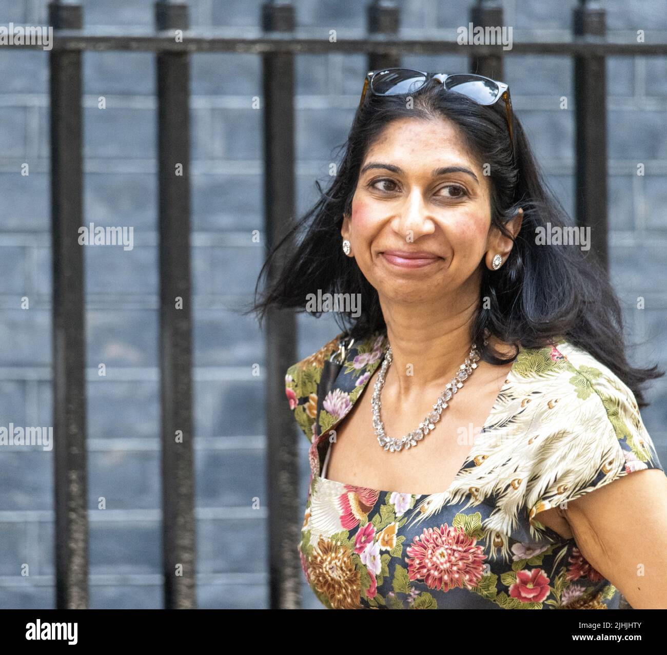 London, UK. 19th July, 2022. Suella Braverman, Attorney General ...