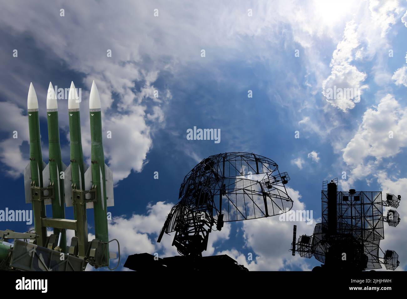 Air defense radars of military mobile anti aircraft systems and modern ...