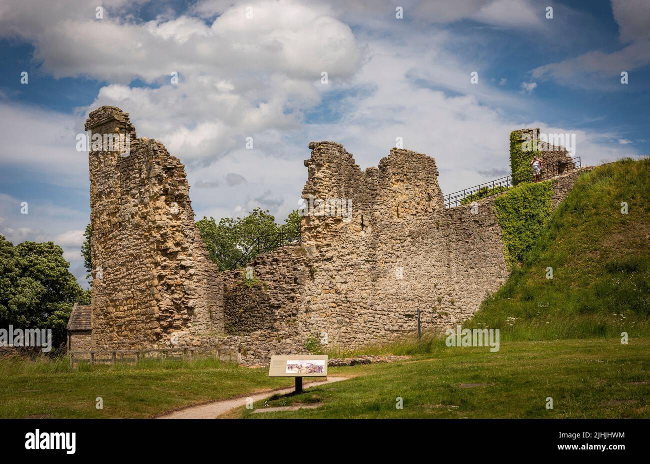 Pickering Castle in North Yorkshire, UK Stock Photo - Alamy