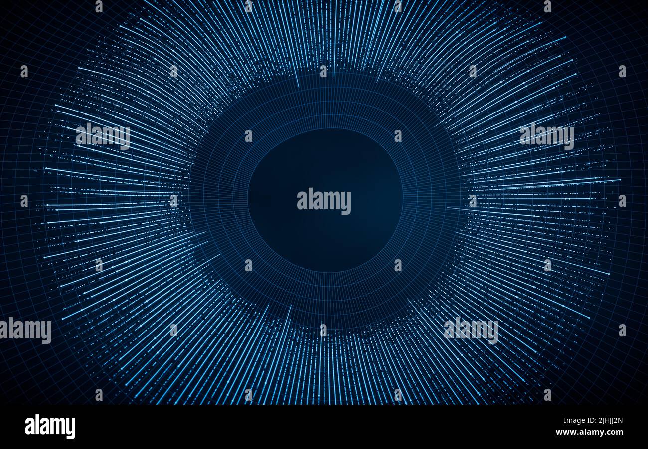 Cyberspace hologram virtual data particles hi-res stock photography and ...