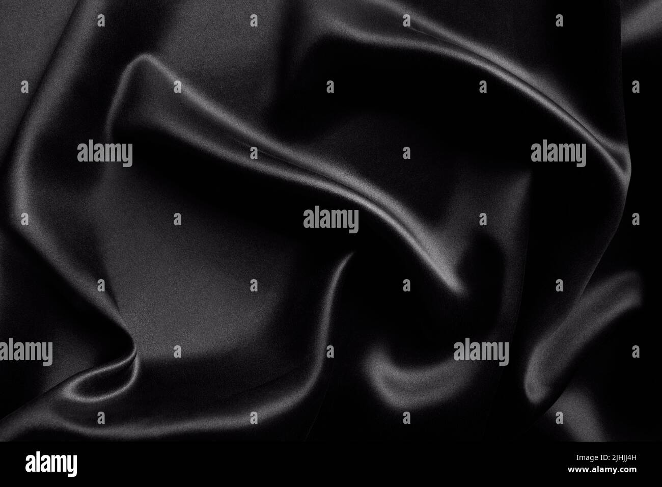Close-up of fine black silk, texture background Stock Photo - Alamy