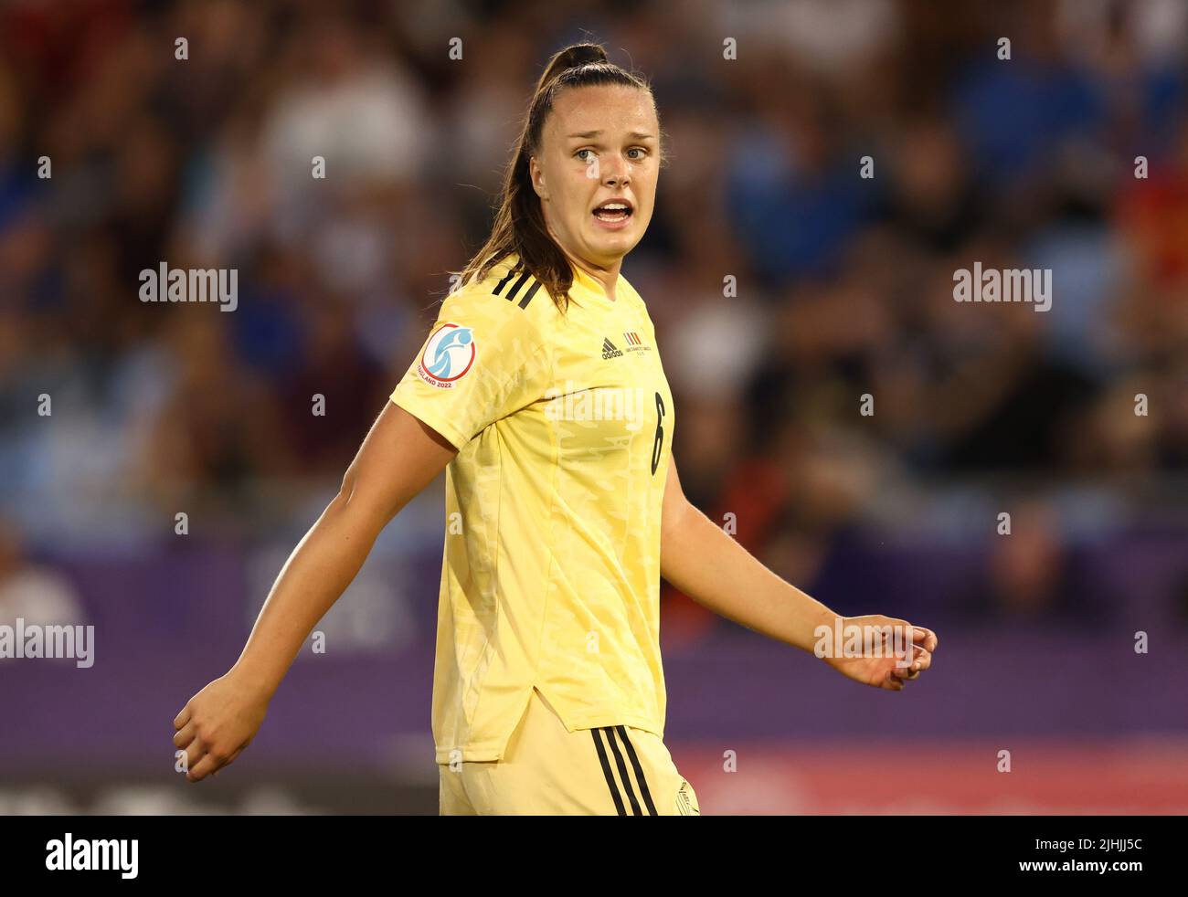 Manchester, England, 18th July 2022. Tine De Caigny of Belgium during ...
