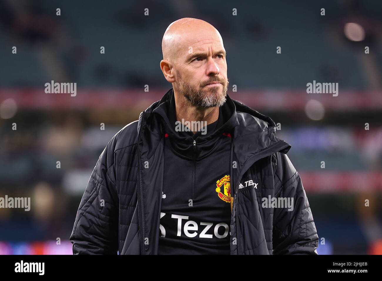 Erik ten Hag manager of Manchester United arrives at The MCG Stock ...