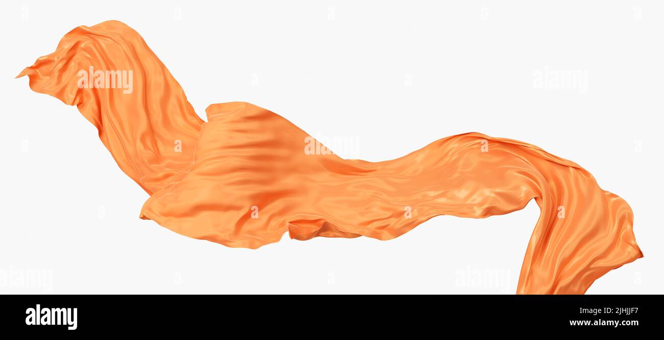 Gold crumpled silk fabric Cut Out Stock Images & Pictures - Alamy