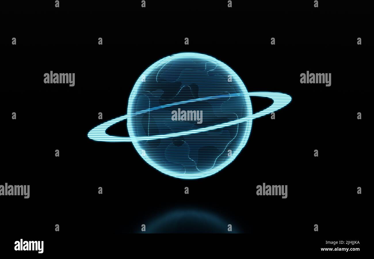 Planet hologram figure 3d hi-res stock photography and images - Alamy