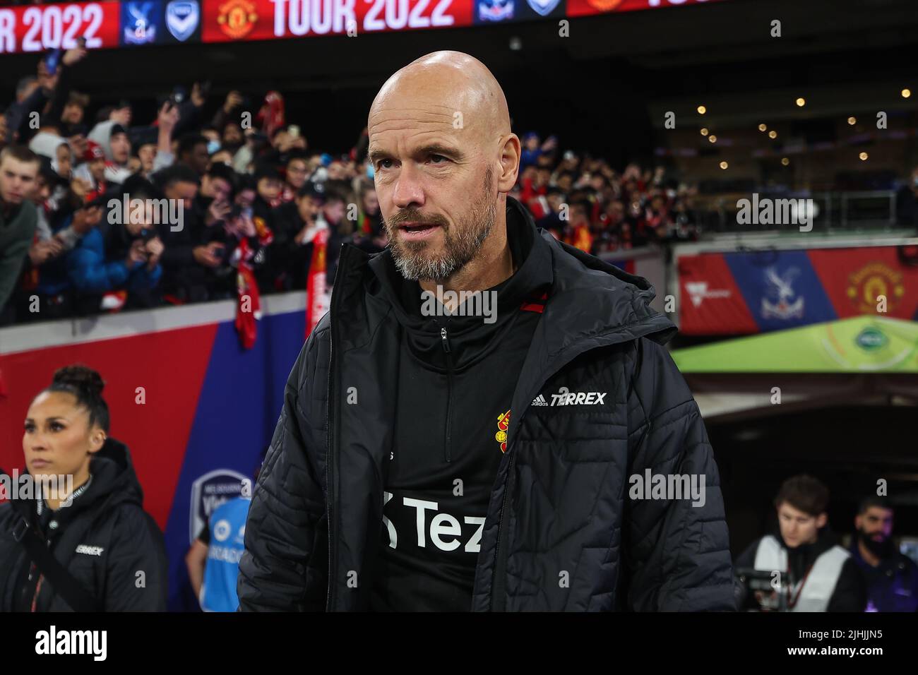 Erik ten Hag manager of Manchester United arrives at The MCG Stock ...