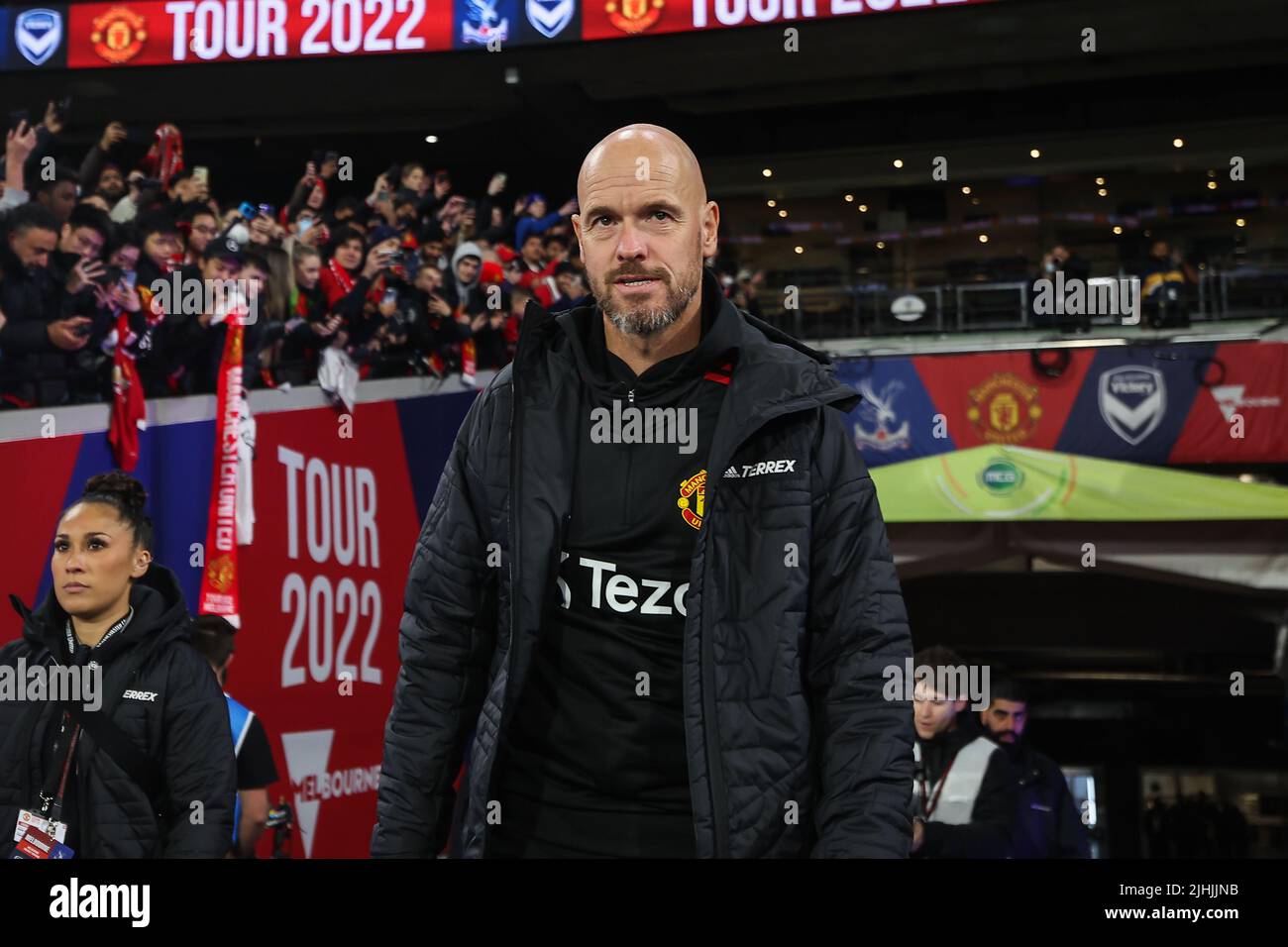 Erik ten Hag manager of Manchester United arrives at The MCG Stock ...