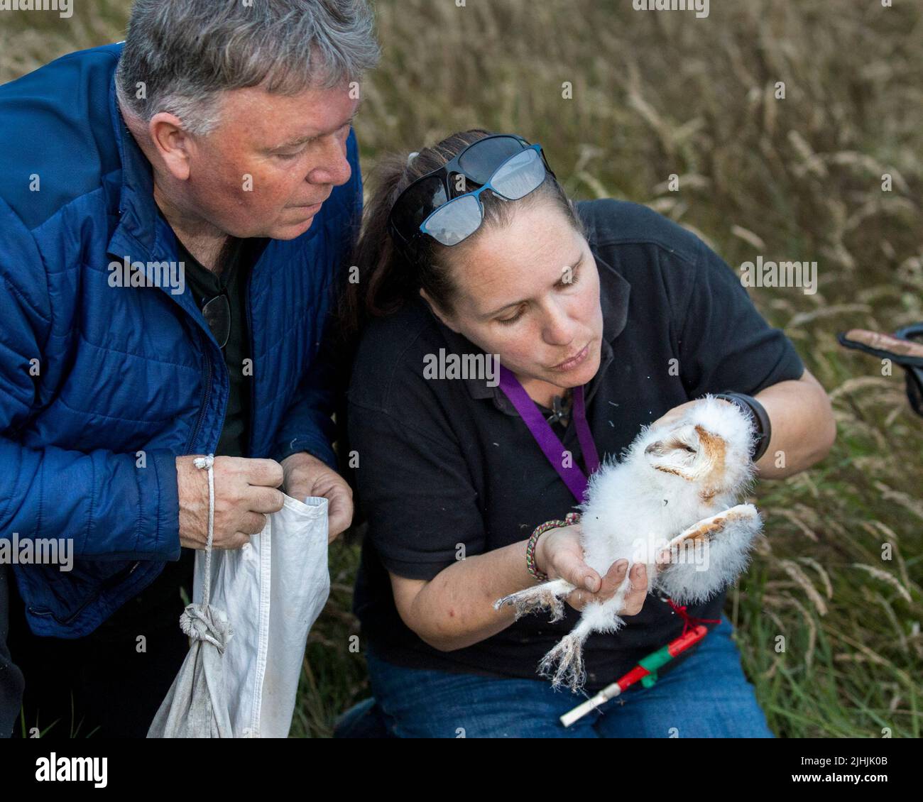 Aidan Crean (left) licensed ringer for the British Trust for ...