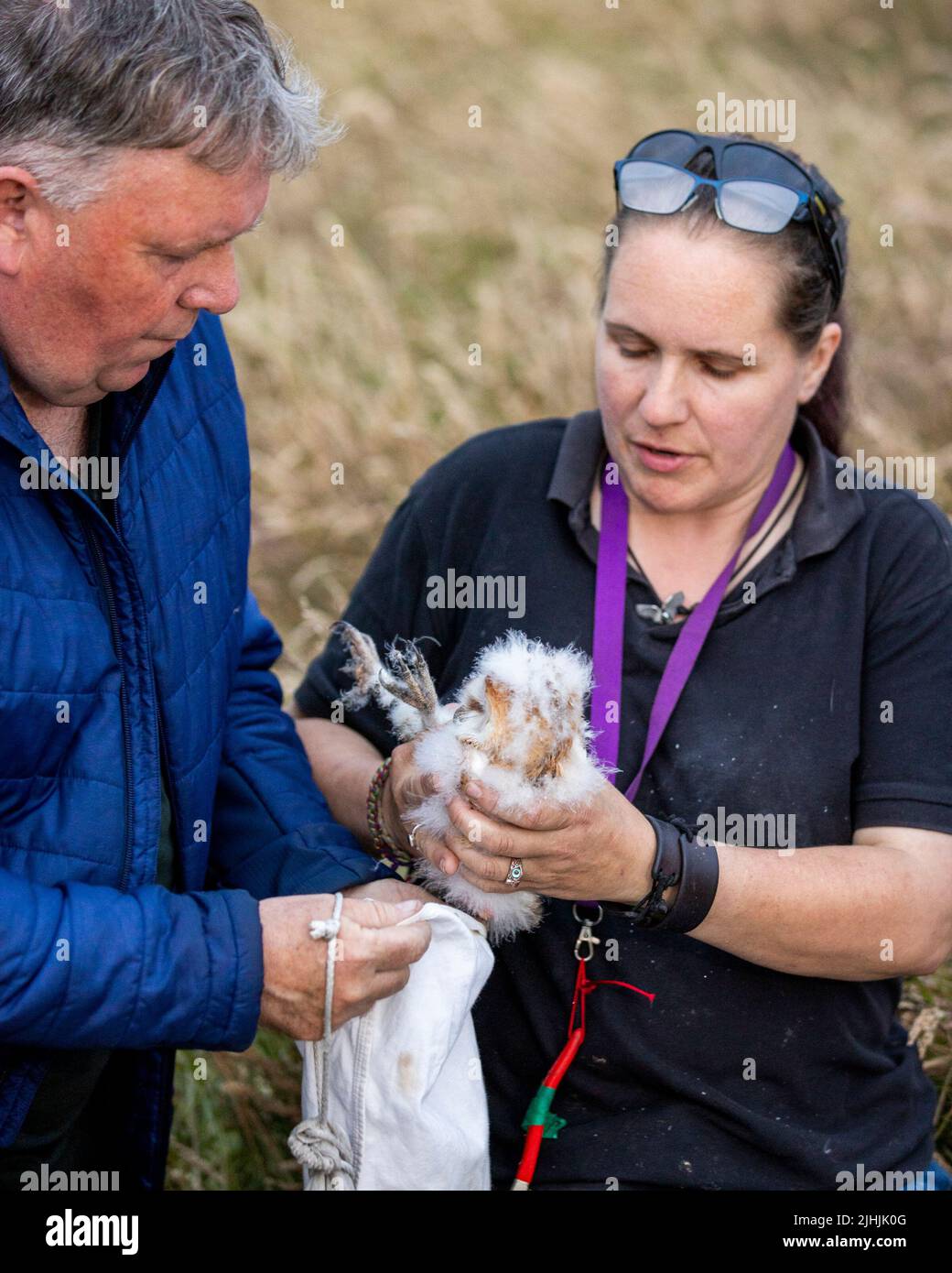 Aidan Crean (left) licensed ringer for the British Trust for ...