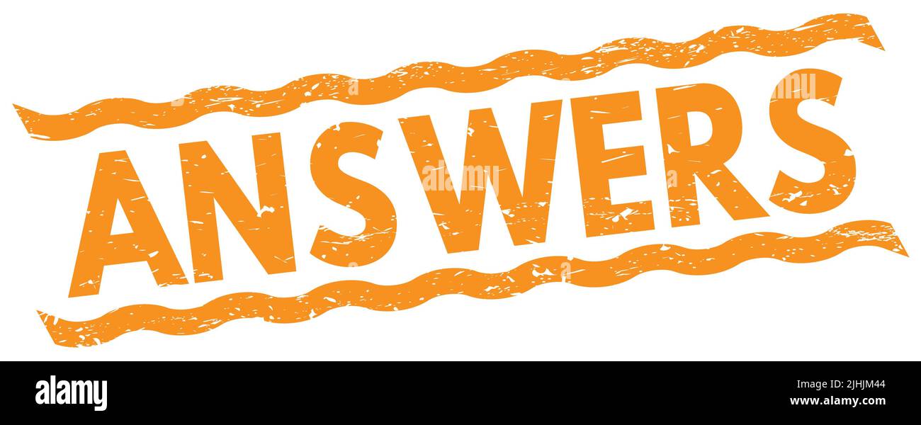 Answers stamp hi-res stock photography and images - Alamy