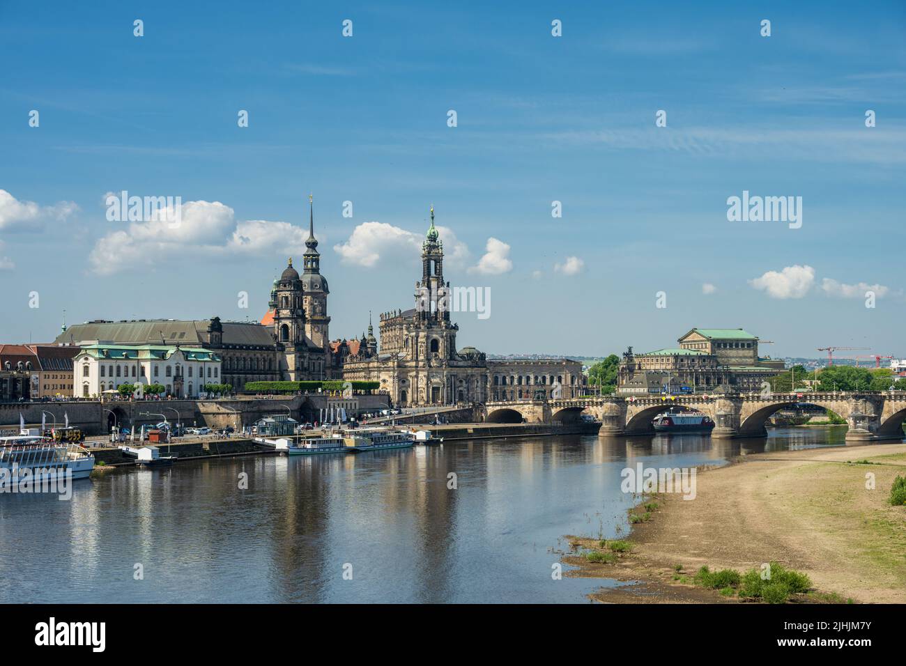 Dresden, Germany, May 2022 Classic city view of the old town of Dresden ...