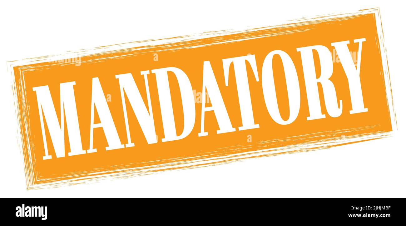 Mandatory stamp Cut Out Stock Images & Pictures - Alamy