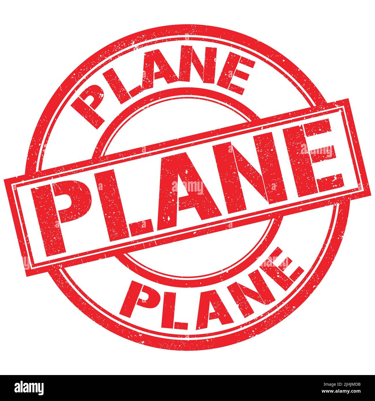PLANE text written on red round stamp sign Stock Photo - Alamy